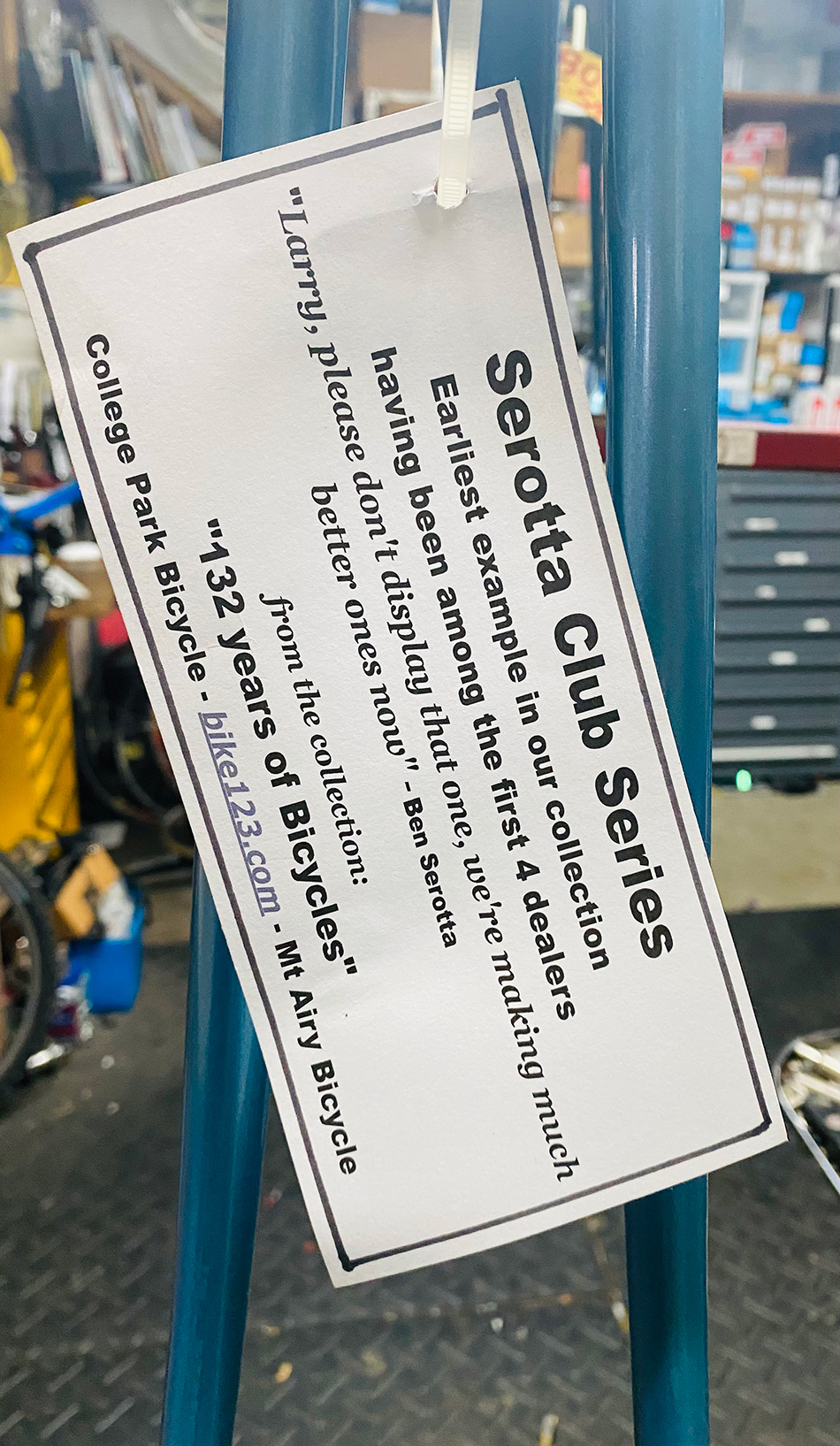 1800 Serotta Club Special - Mount Airy Bicycles